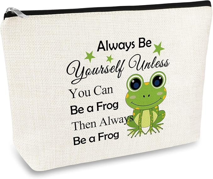 Amazon.com: Funny Frog Gifts Makeup Bag Inspirational Gifts for Women ...