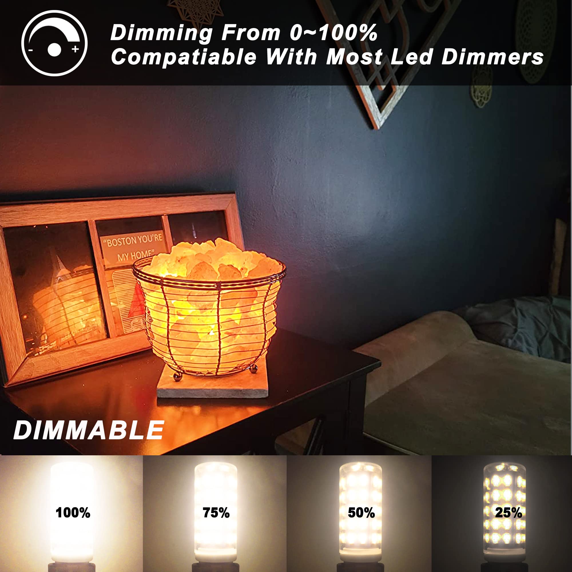 Snapklik.com : Ziomitus Dimmable E12 C7 Candelabra Led Light Bulbs 4W ...