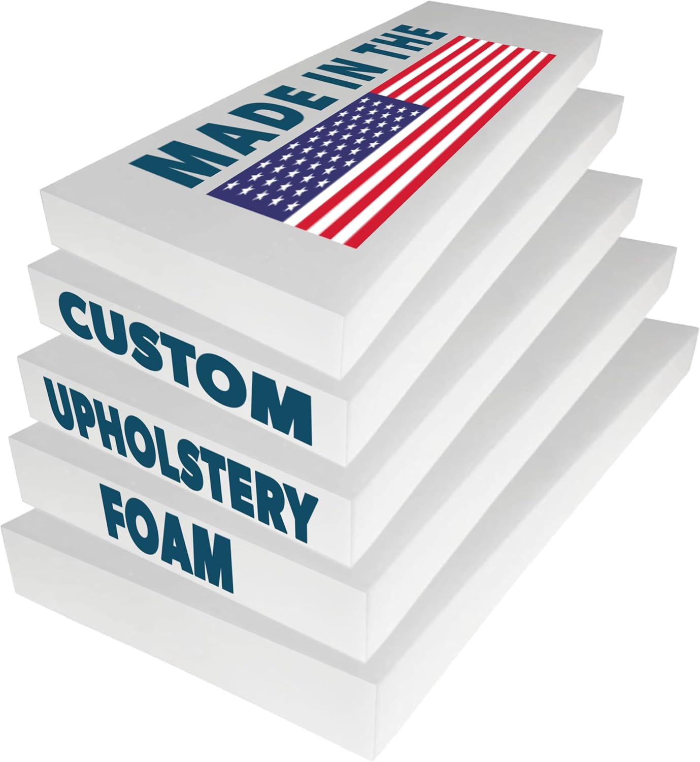 Amazon.com: Foamma Custom Cut-to-Size Foam - High & Medium Density ...