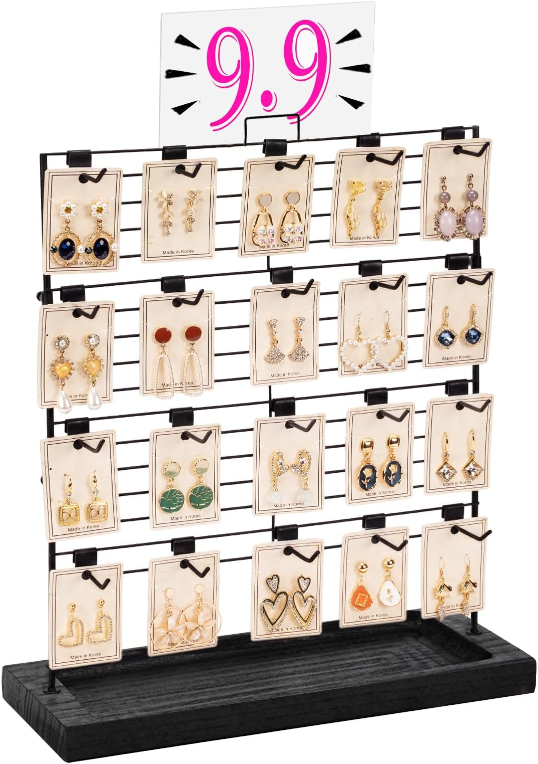 Amazon.com: Miratino Earring Display Stands for Selling, Wood Jewelry ...