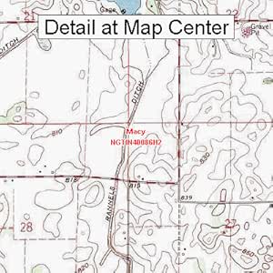 Amazon.com : USGS Topographic Quadrangle Map - Macy, Indiana (Folded ...