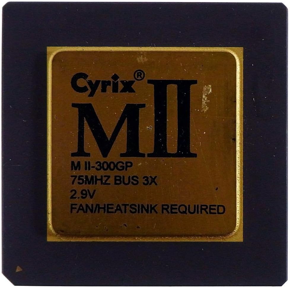 Vintage CPU Cyrix M2-300GP goldcap ID6948 : Amazon.co.uk: Computers ...