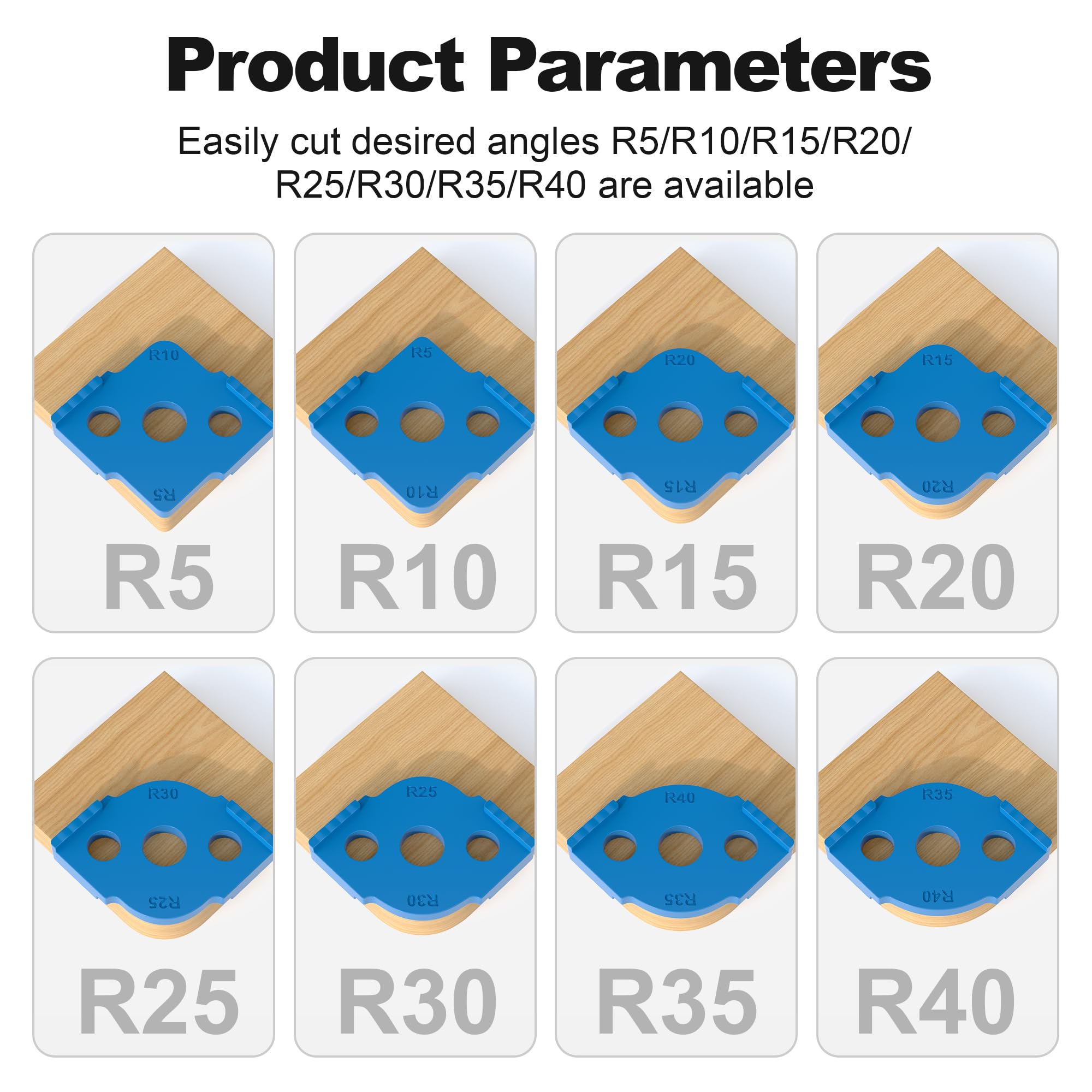 Snapklik.com : Radius Jig Router Templates 4 Pcs, Corner Radius Routing ...