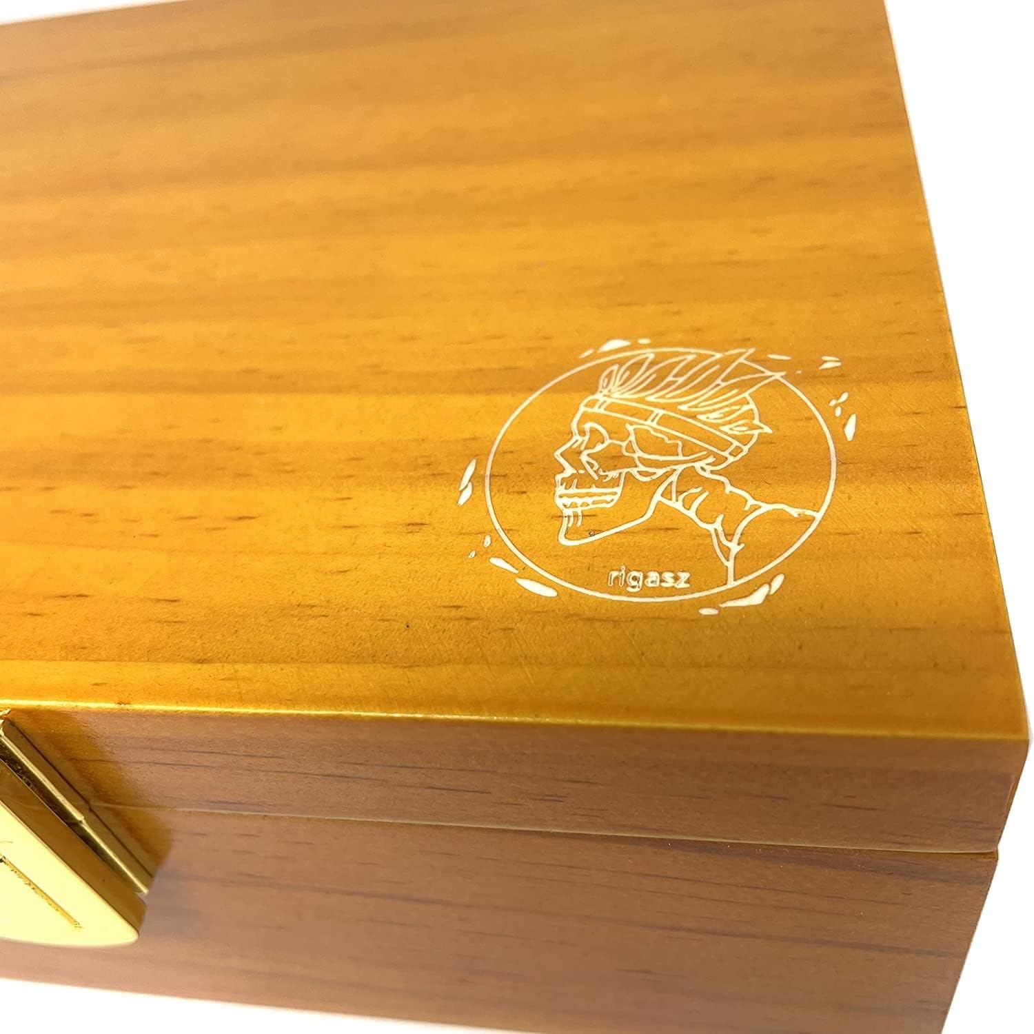 Rigasz Skull Deluxe Wooden Smoking Rolling Box – BigaMart
