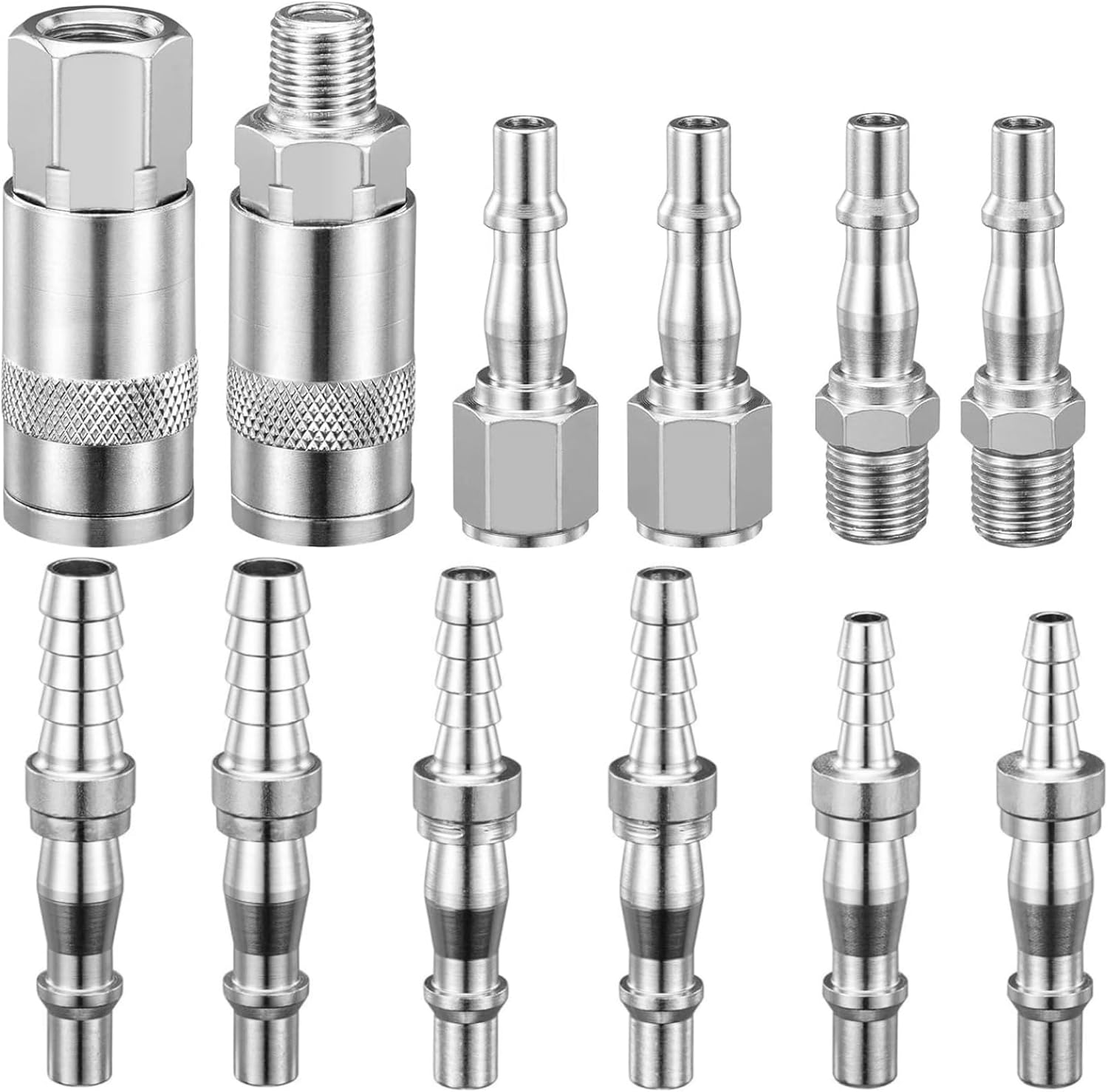 Antesen 12 Pcs Air Line Connectors Air Fitting Convertor Adapter Air ...