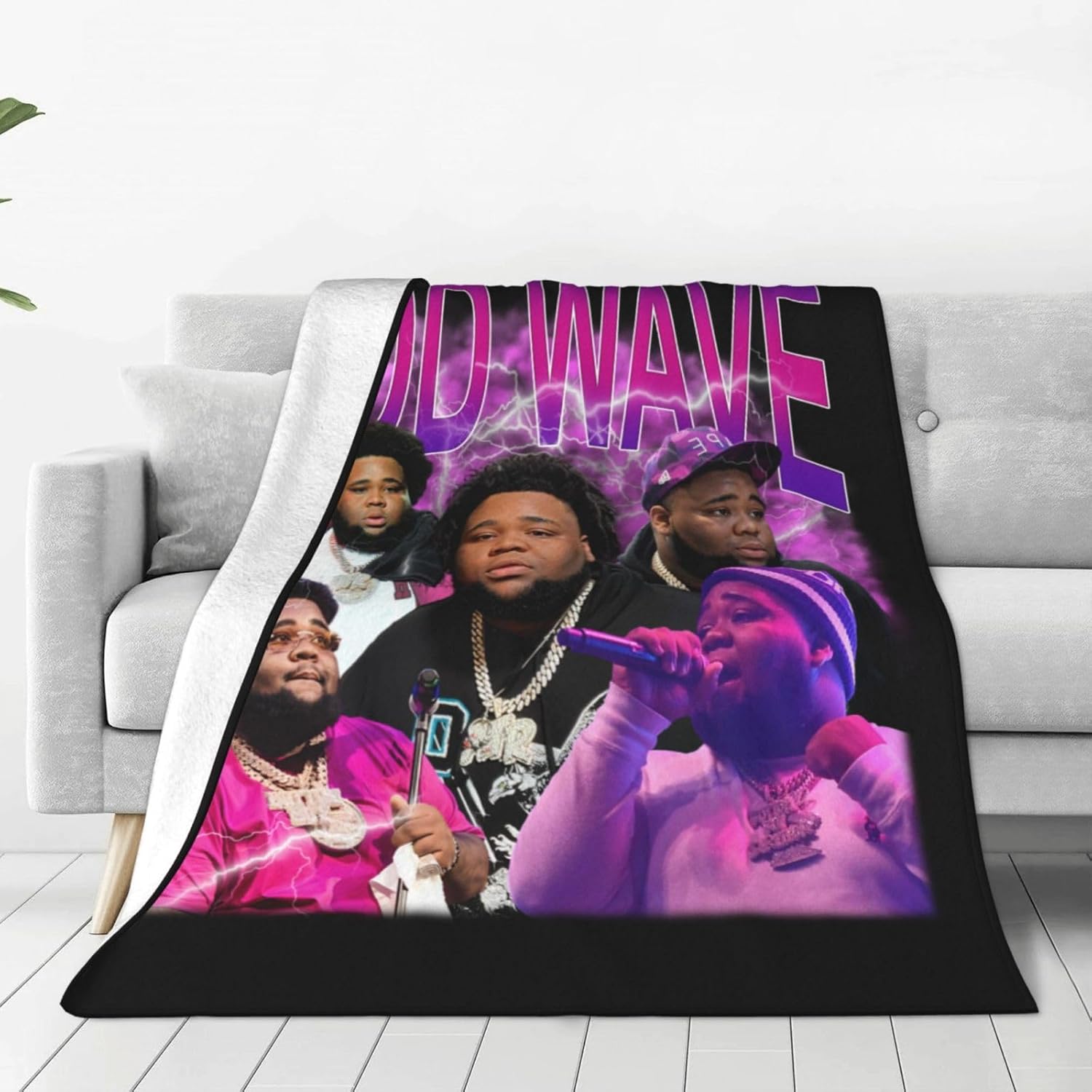 Amazon.com: Rod Waves Blanket Soft Warm Flannel Throw Blanket for Bed ...