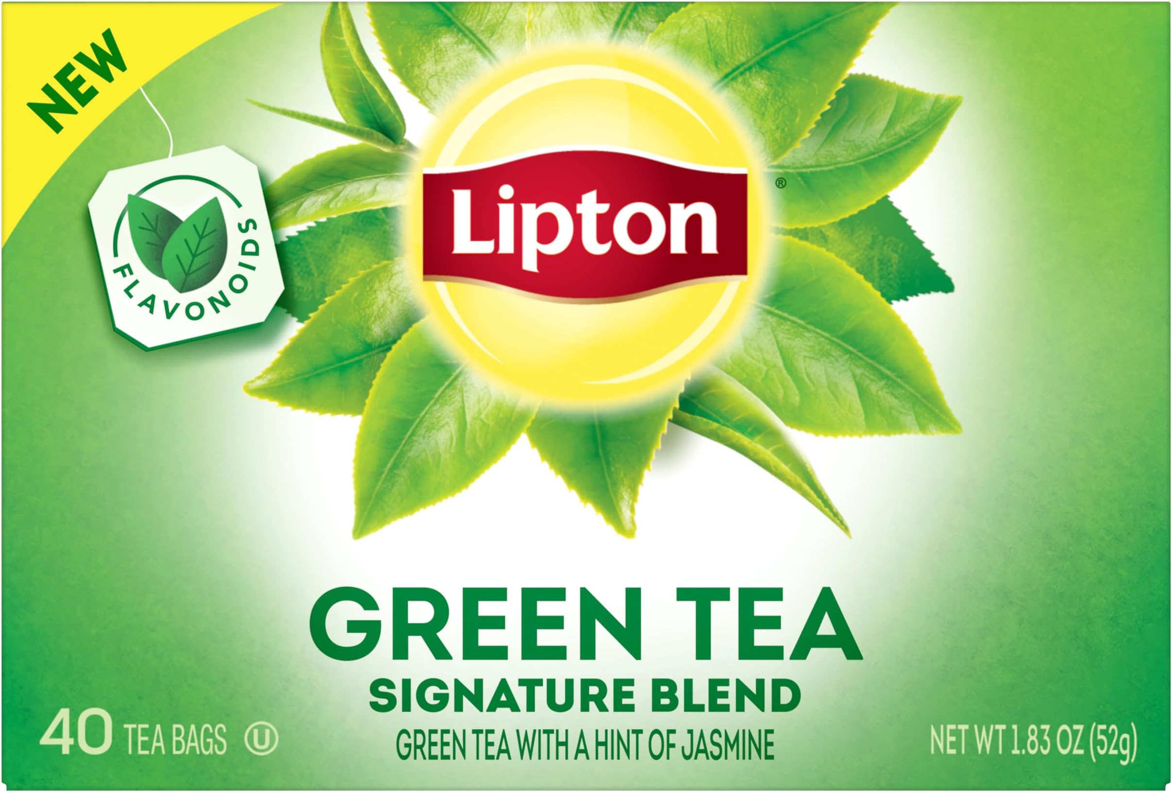 Amazon.com : Lipton Honey Ginger Green Tea Bags, Flavored, Unsweetened ...