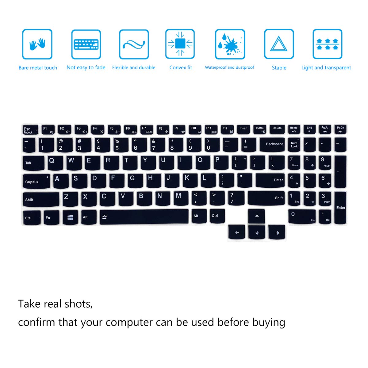 Keyboard Cover Skin for 2021 2020 Lenovo Legion 5 Pro / Legion 5 Gaming ...