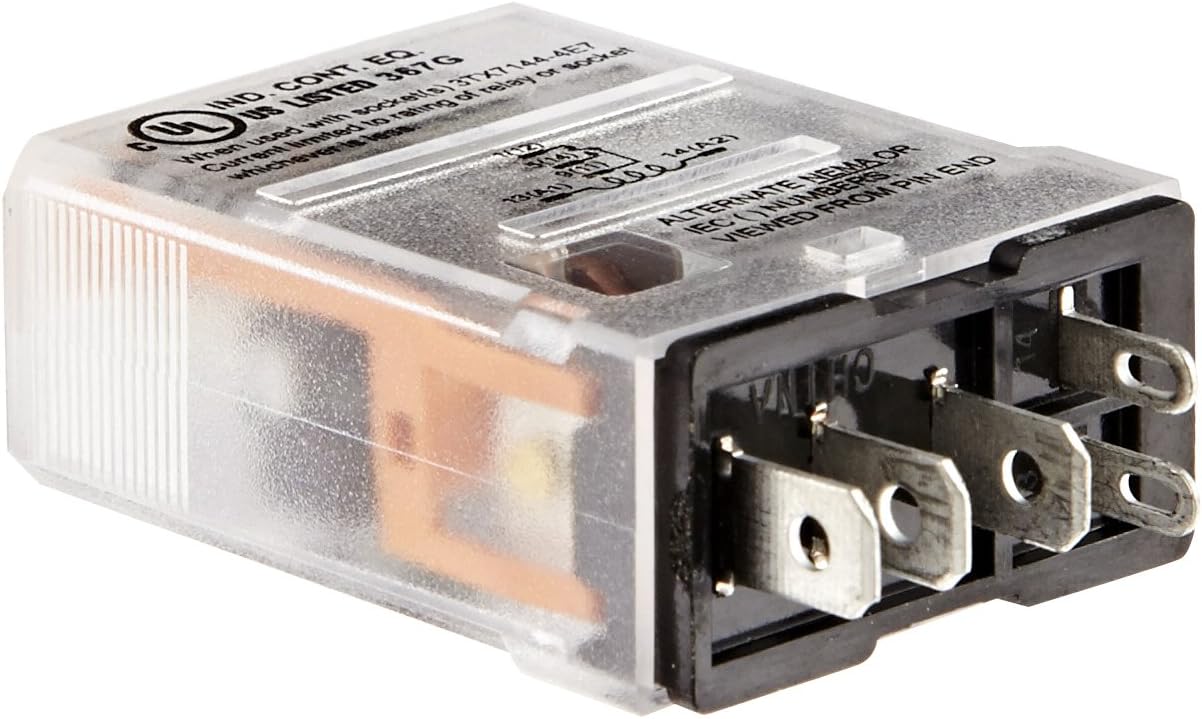 Amazon.com: Basic Plug in Relay, Square Base, Narrow, Mechanical Flag ...