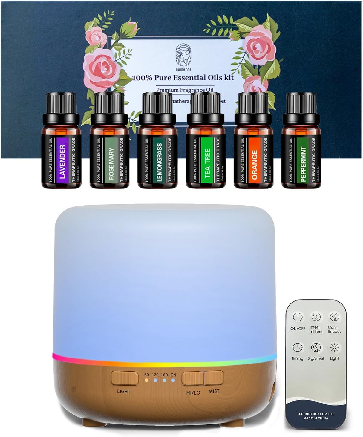 Amazon.com: Scent Essential Oil Diffuser + Essential Oils Sets Pure ...