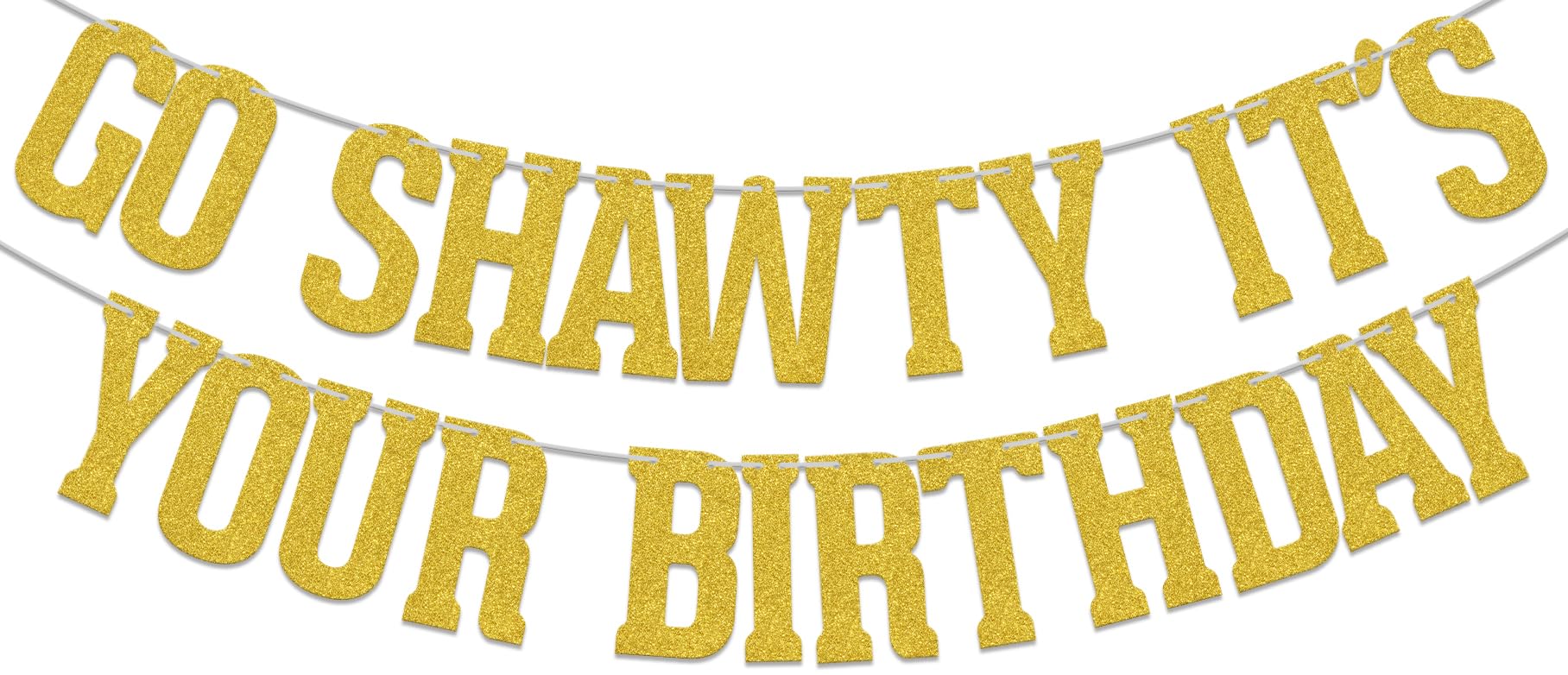 Amazon.com: Go Shawty It's Your Birthday Banner, Hip Hop Birthday Party ...