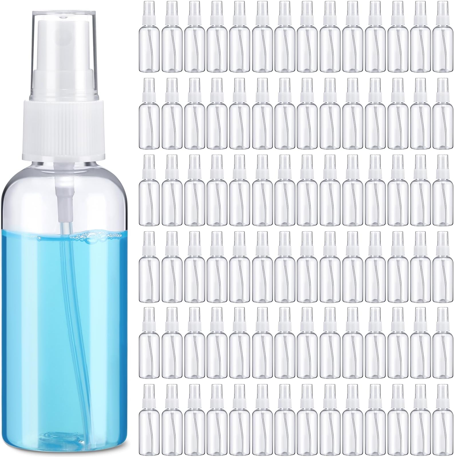 Amazon.com: Zhehao 200 Pcs Small Spray Bottle Bulk 2 oz Plastic Mist ...