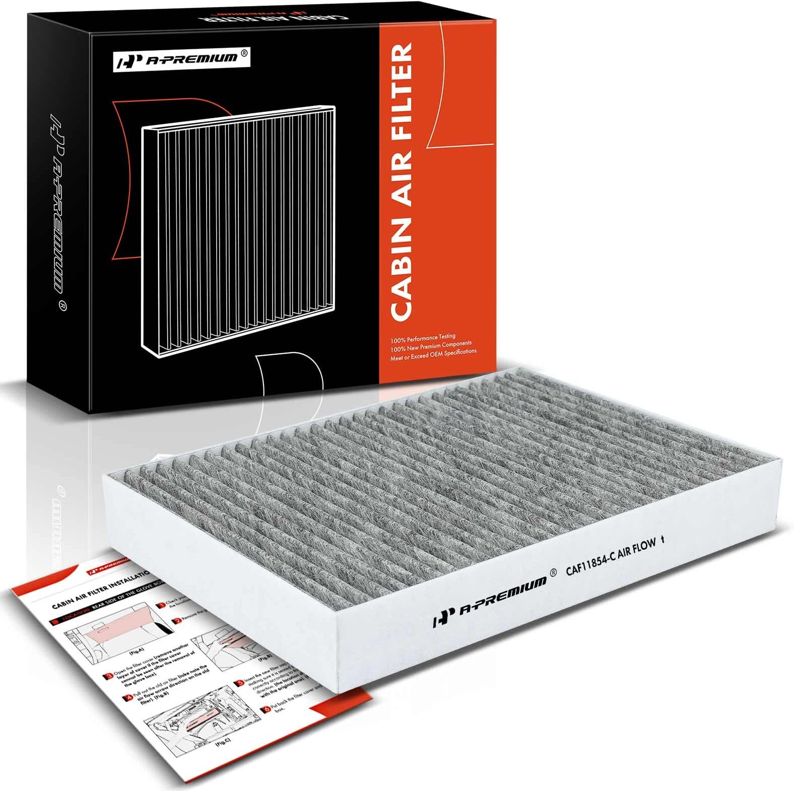 A-Premium Cabin Air Filter with Activated Carbon Compatible with Nissan ...