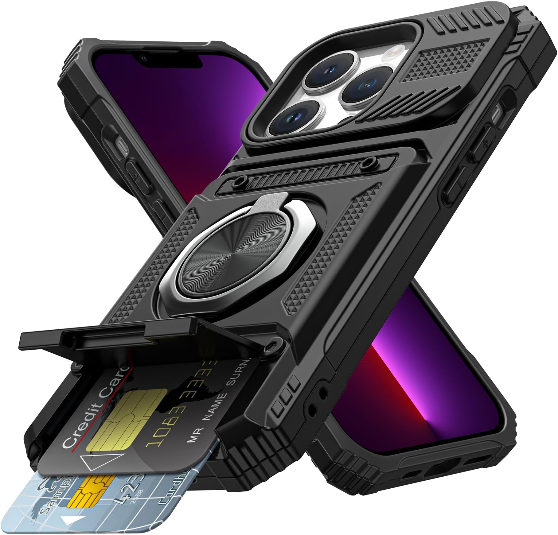 Amazon.com: Vofolen for iPhone 13 Pro Wallet Case with Card Holder ...