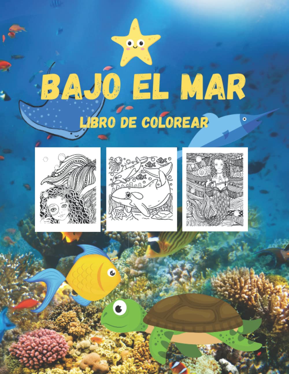 Buy bajo el mar libro de colorear: Gran libro de actividades sobre el ...