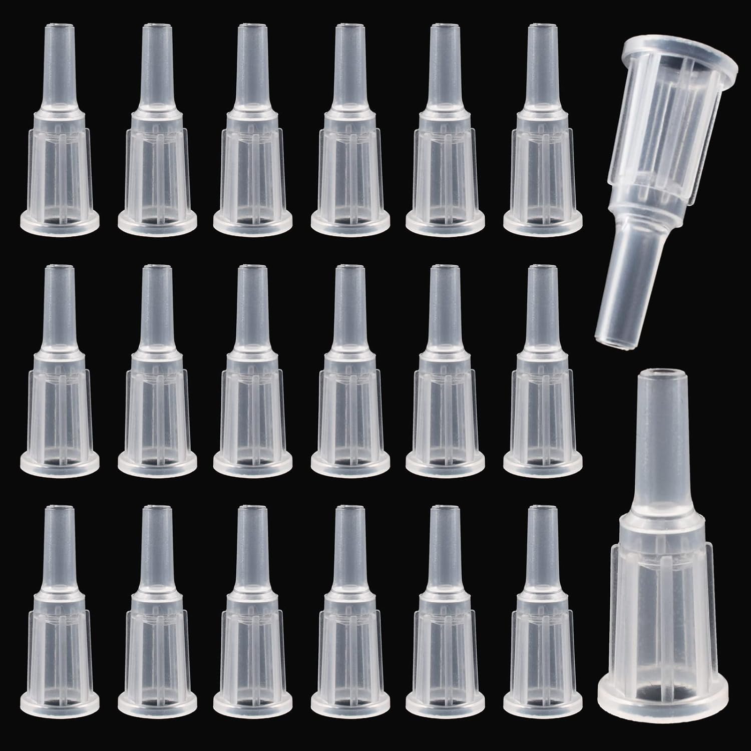 Amazon.com: 20PCS Syringe Tip Adapter Converter Transfer Plastic Pusher ...