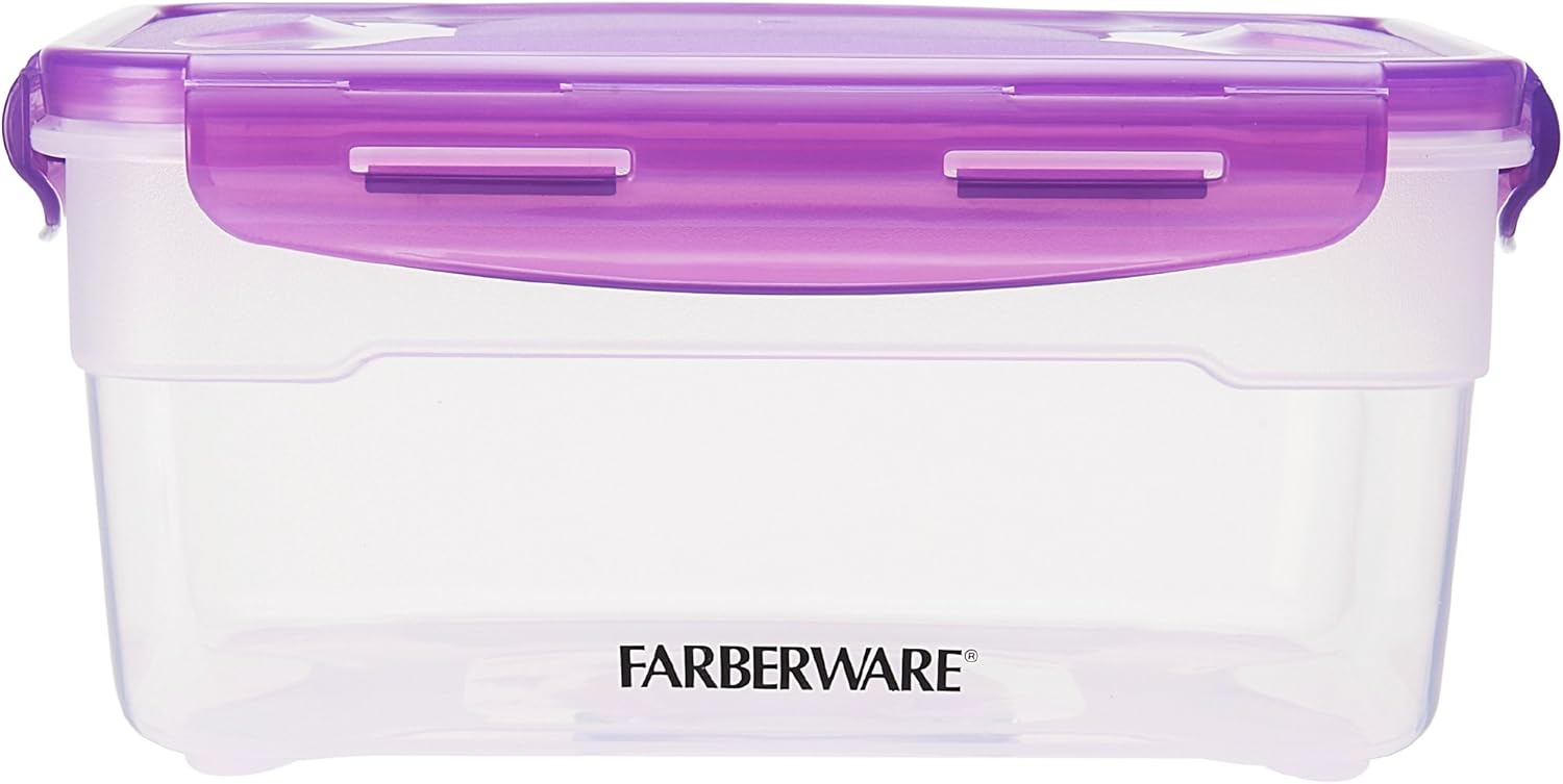 Amazon.com: Farberware Microban Rectangular Food Storage Container (9-1 ...