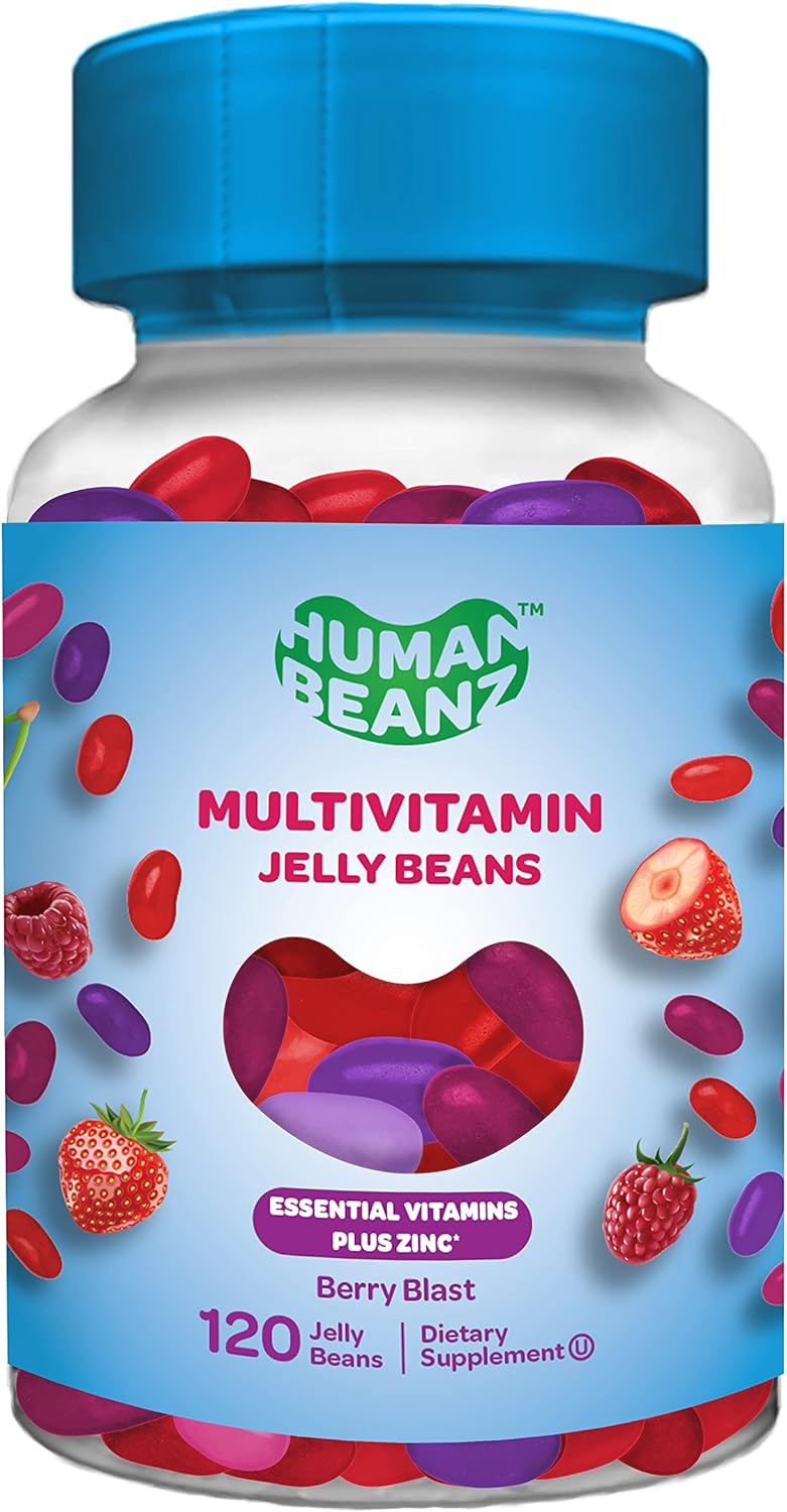Amazon.com: Human Beanz Multivitamin Jelly Bean Gummies with Zinc for ...