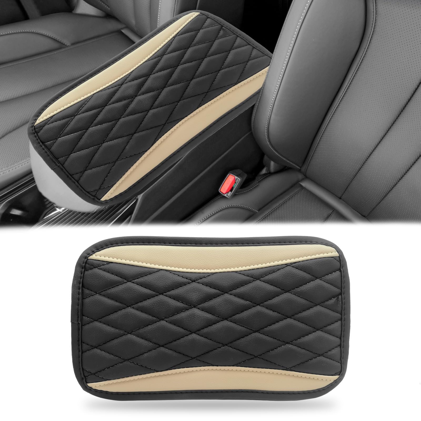 Amazon.com: Car Center Console Cover, Universal Leather Waterproof ...