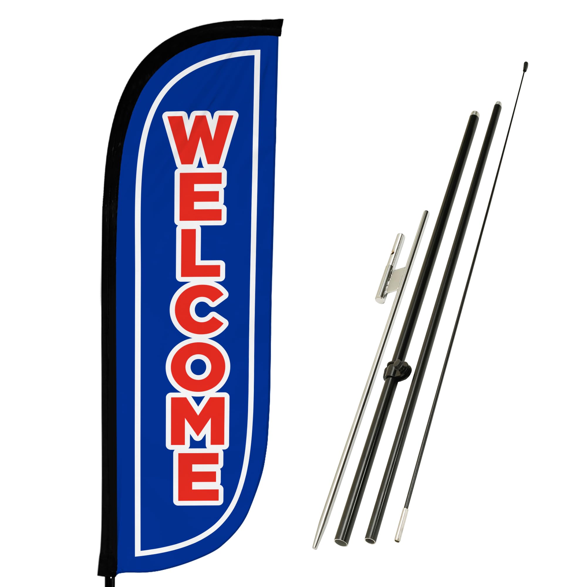 Snapklik.com : LookOurWay Feather Flag Pole Kit - 7 Feet Tall ...