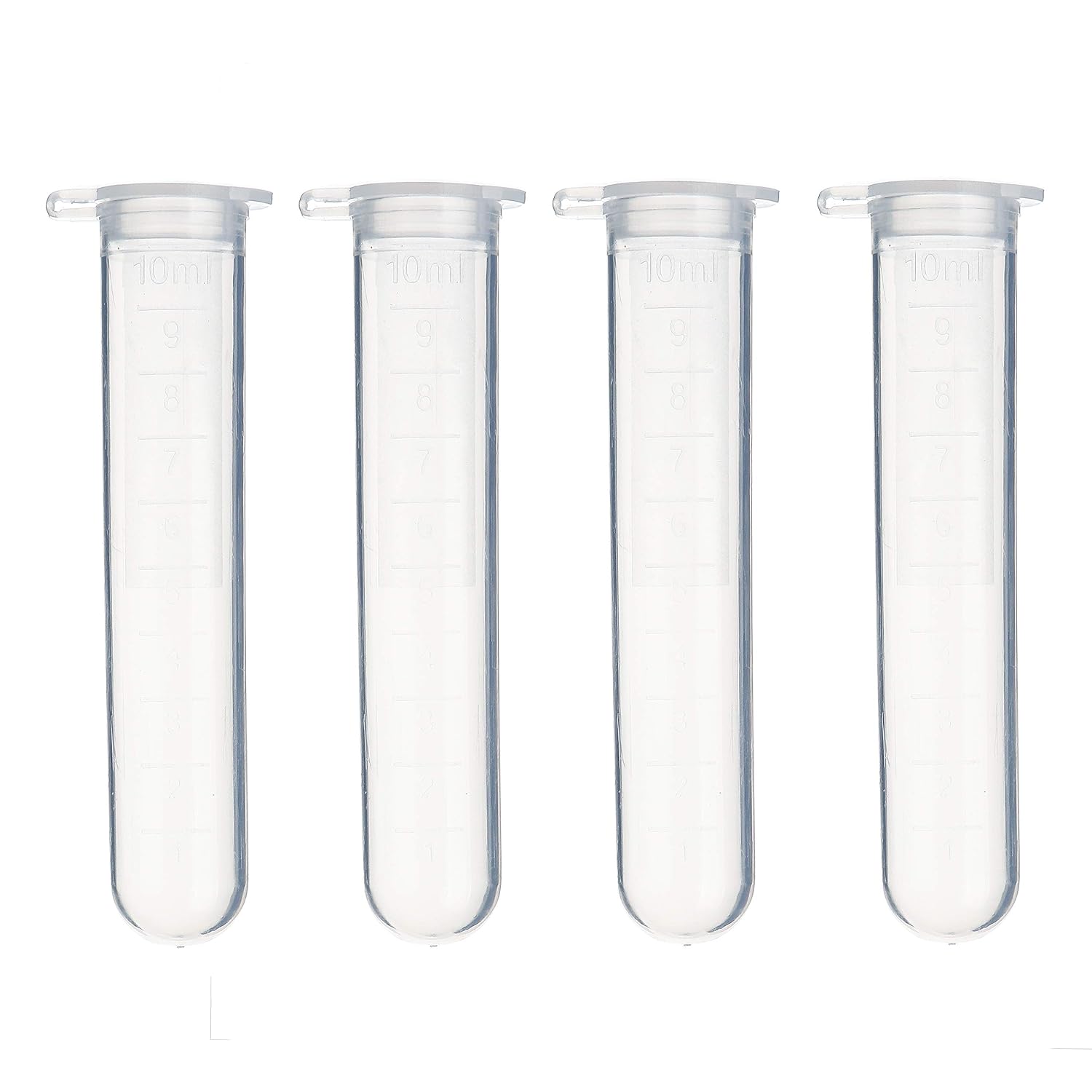 Eowpower 50 Pieces 10 ml Plastic Sample Vial Tube Tubes for Storage ...