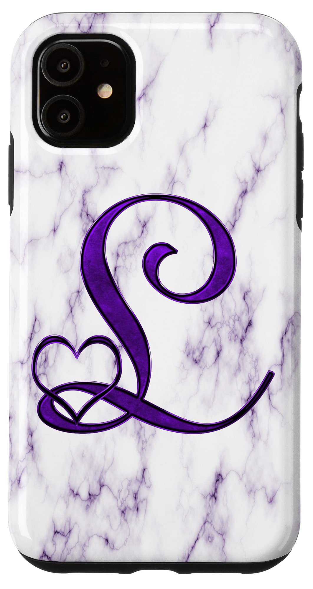 Purple Cursive Letter L
