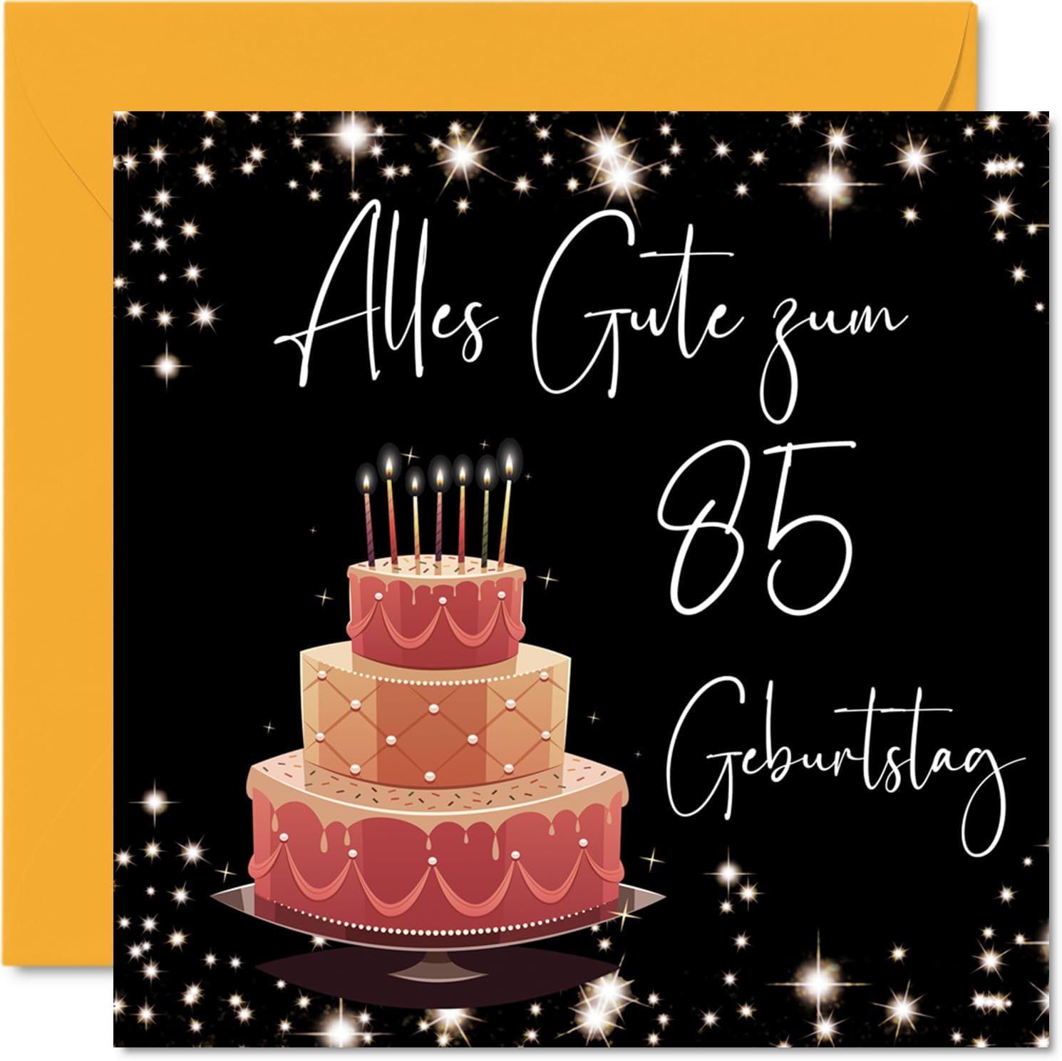 Elegantes Karte Zum 85 Geburtstag Fotos