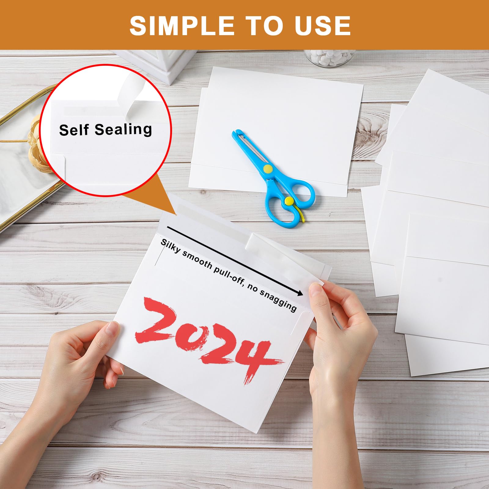Snapklik.com : Silunkia White Blank Flat Cards And Envelopes 4 X 6 ...