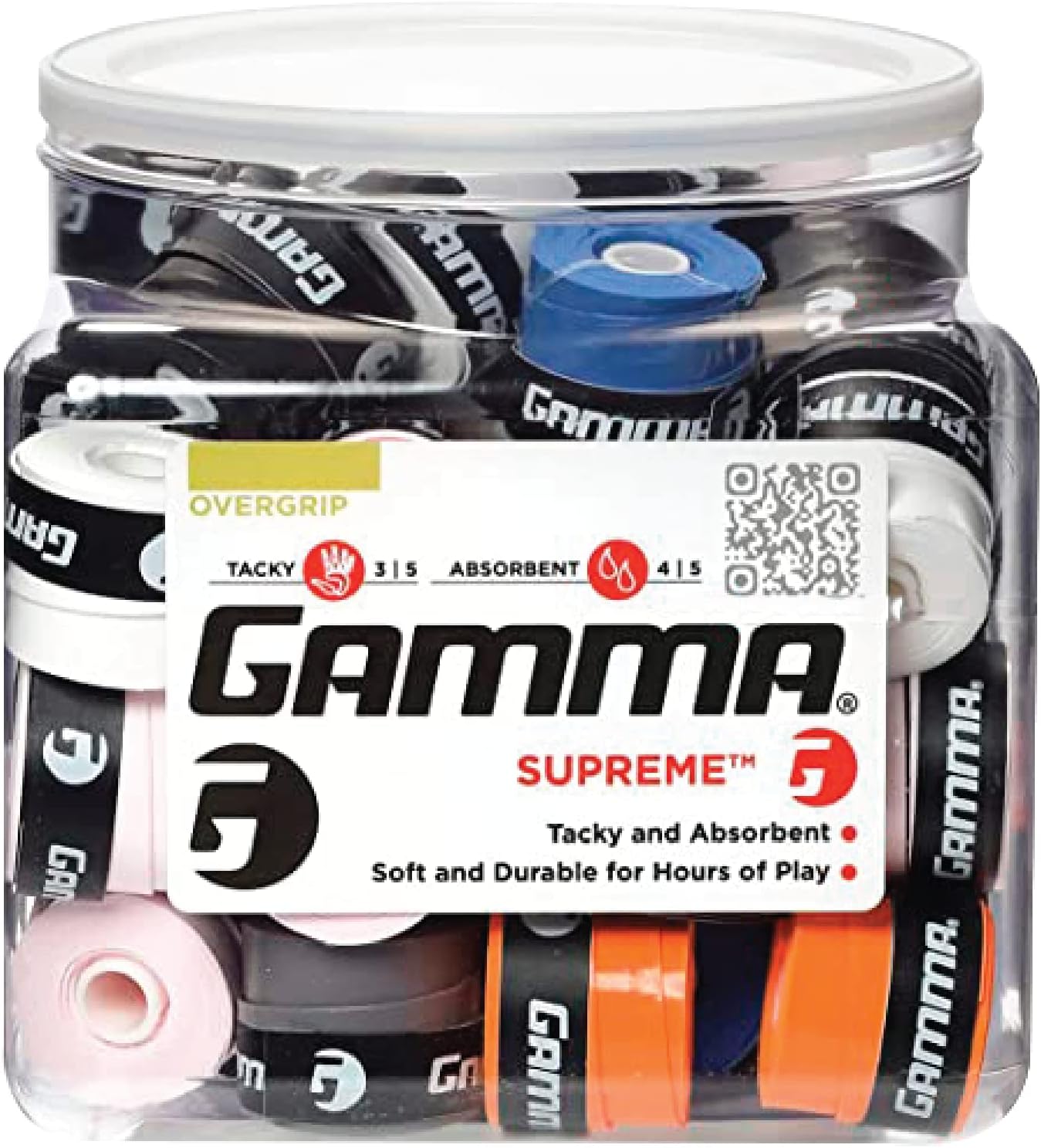 Gamma Supreme Overgrip Display Box, Assorted, Racquet Grips - Amazon Canada