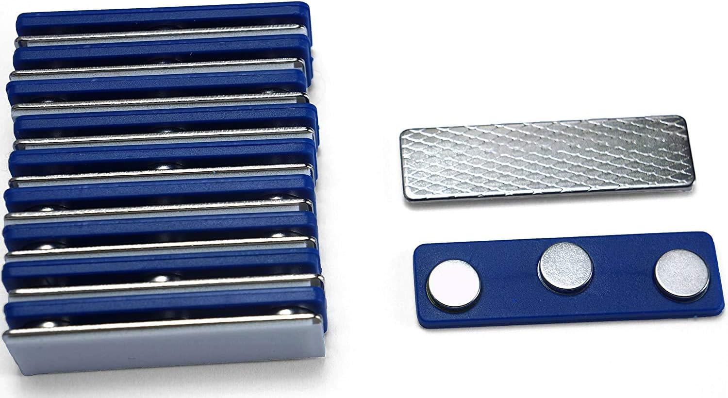 GMT Stainless Steel Magnetic Name Tag/ID Badge Holder with Two Magnets ...