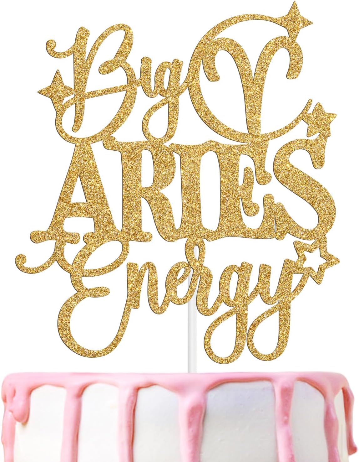 Amazon.com: Big Aries Energy Cake Topper, Happy Birthday Aries in March ...