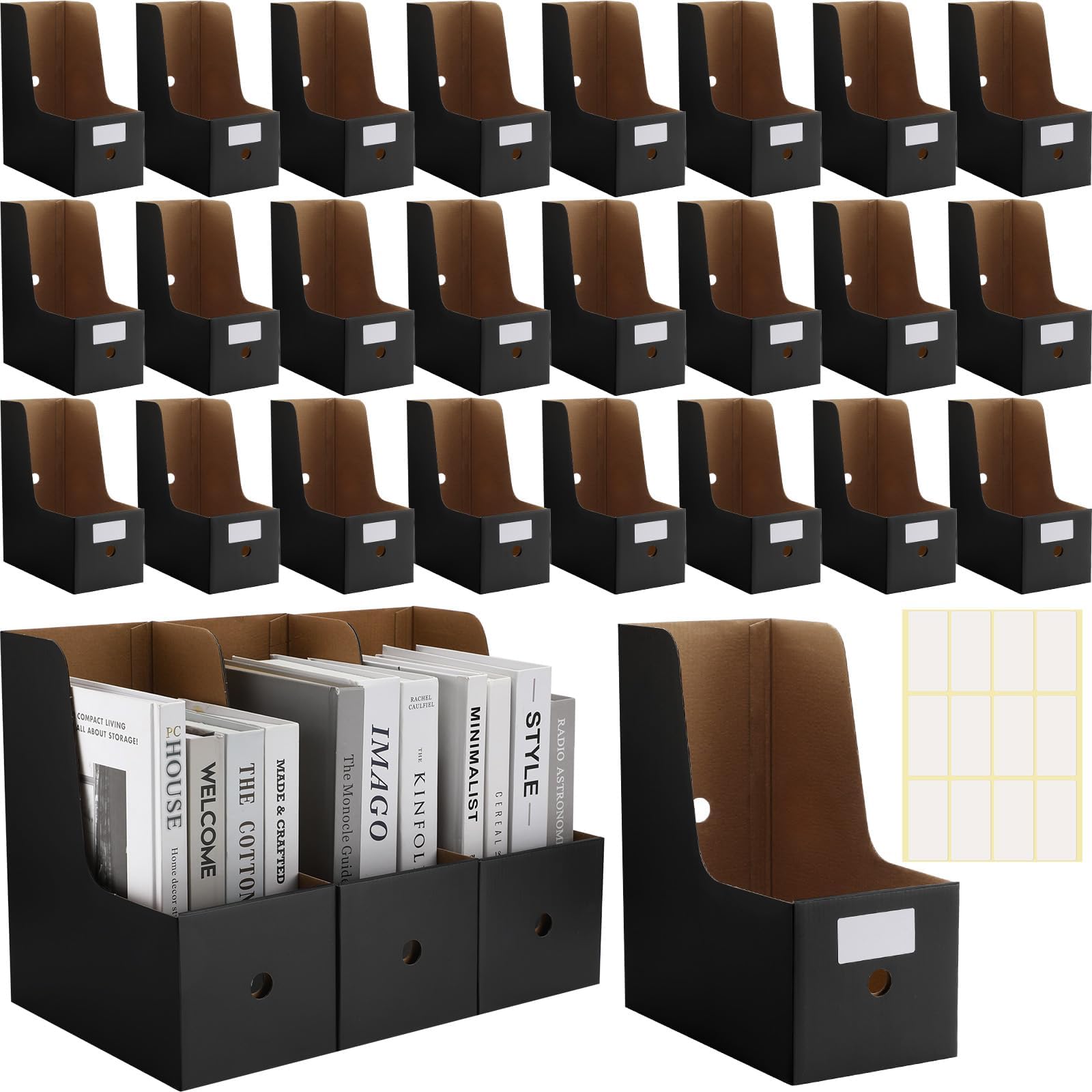 Amazon.com : Geyee 24 Pcs Magazine File Holder Magazine Storage ...