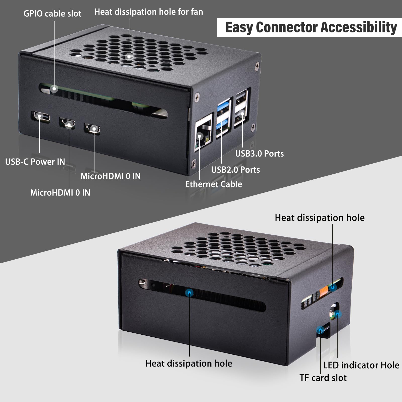 Snapklik.com : GeeekPi Metal Case For Raspberry Pi 5