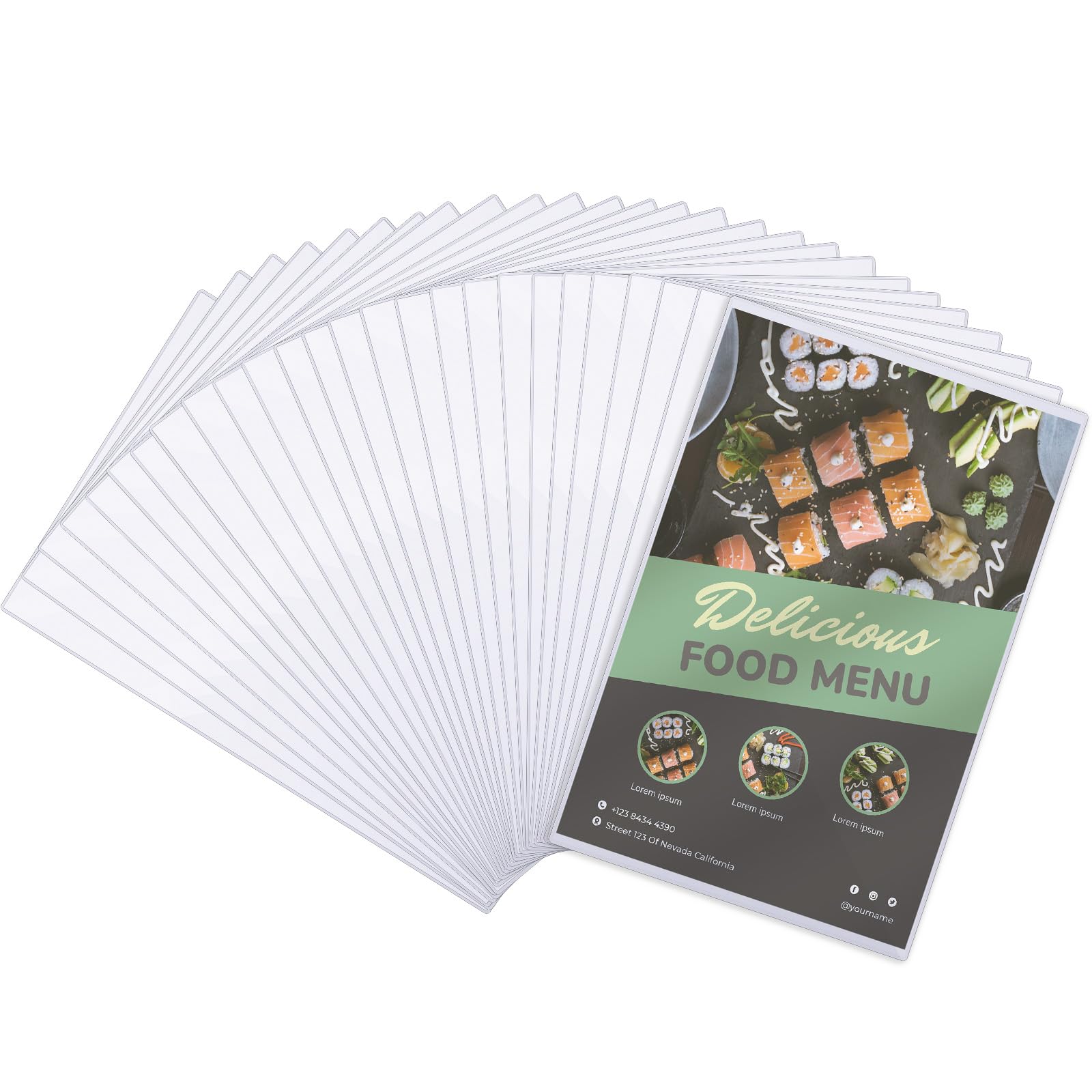 Amazon.com: Henoyso 25 Pcs Poster Protector Sleeve 11x17 Inch Clear ...