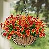 Amazon.com: Cherica 12 Pcs Outdoor Fall Decor, Fall Flowers Artificial ...