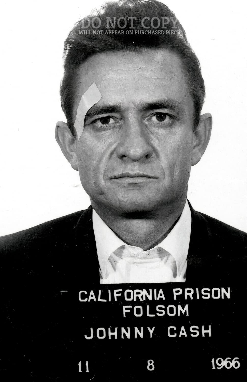Amazon.com: Johnny Cash Mugshot Photograph 11 X 17 - Incredible 1966 ...