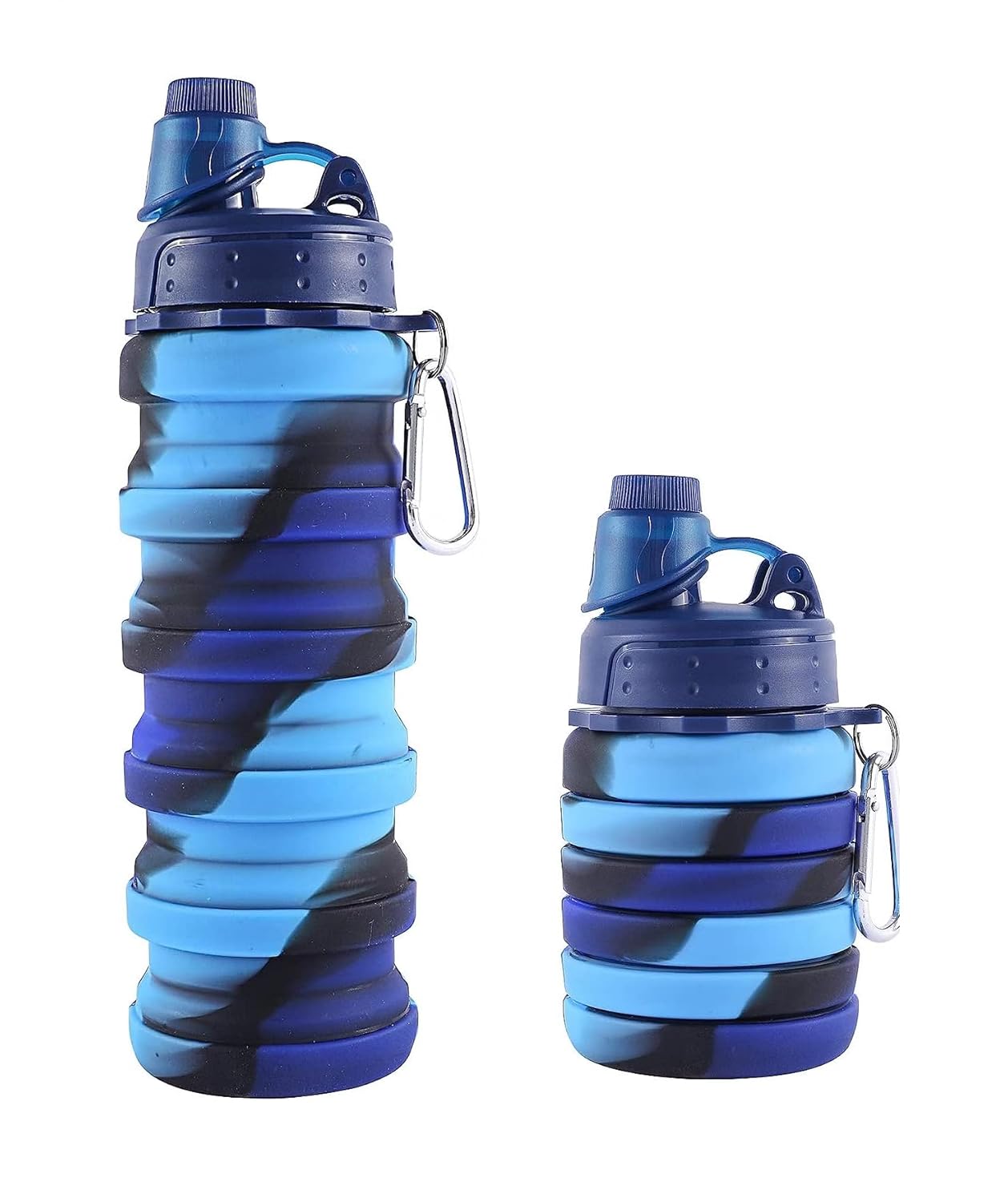 ONOTIC Silicone Foldable Water Bottle, Silicone Expandable Bottle ...