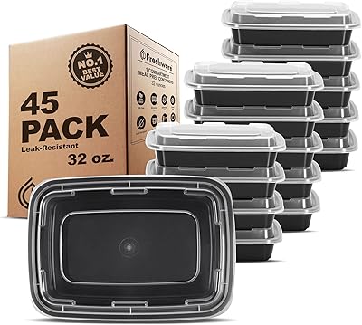 Amazon.com: WGCC Meal Prep Containers, 50 Pack Extra-thick Food Storage ...