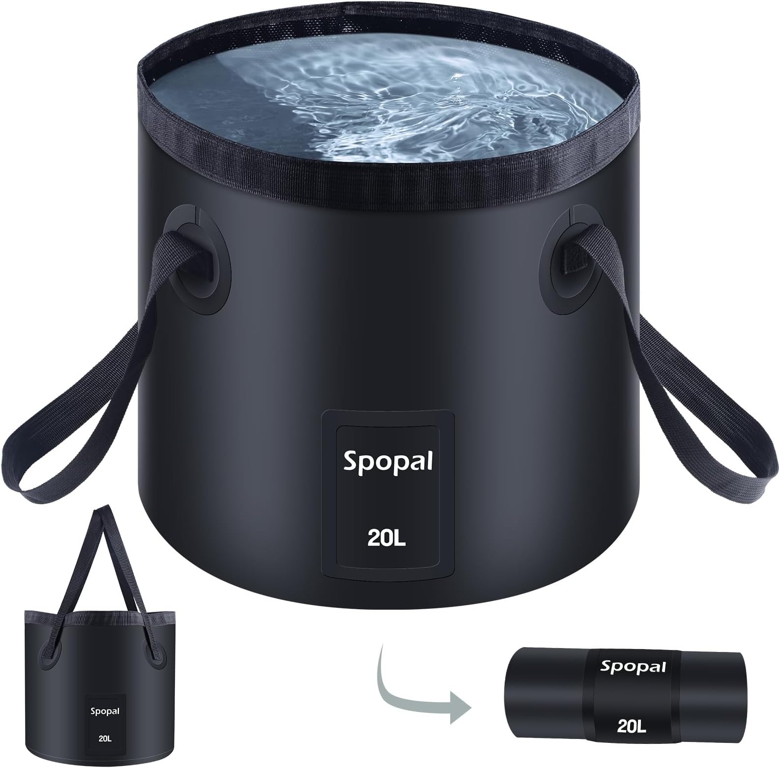 Seymour's Collapse-A Bucket Round 10L - White and Grey Foldable ...