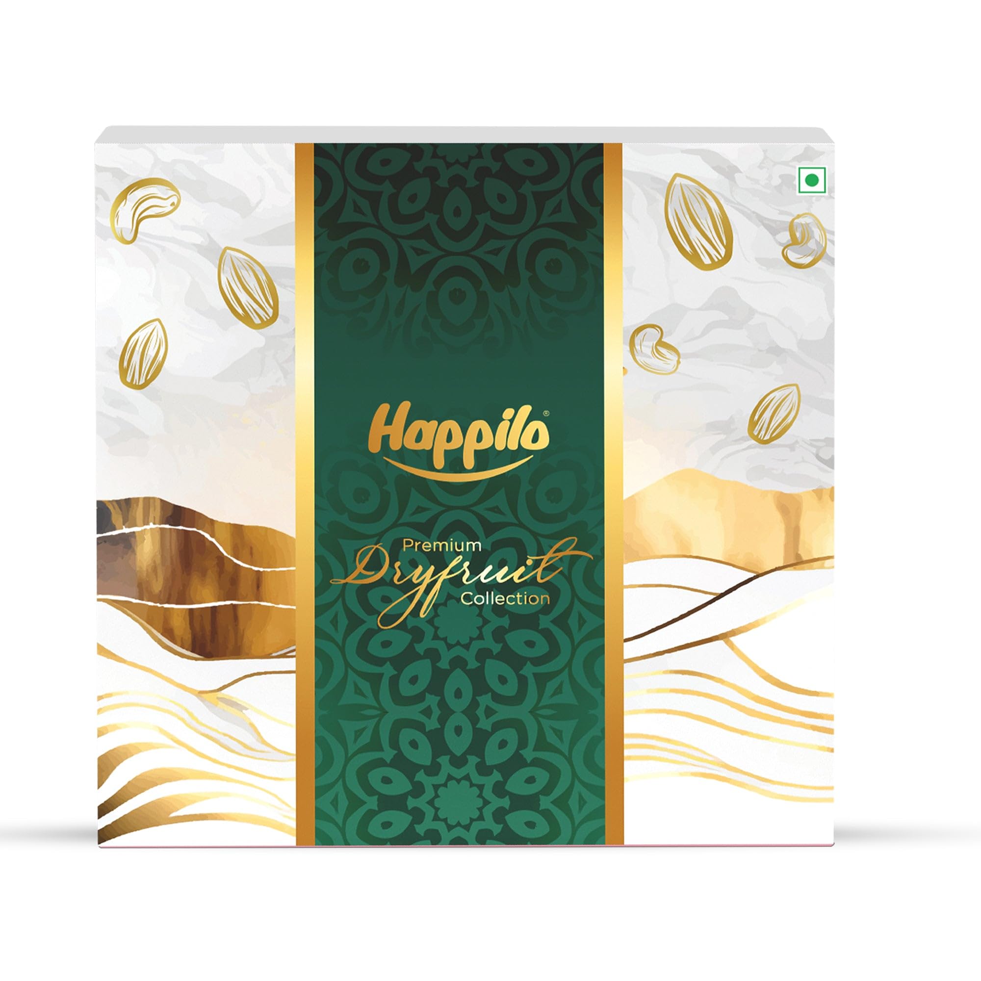 Happilo Dry Fruit Celebration Gift Box Gold Finch 405g, Ideal for ...