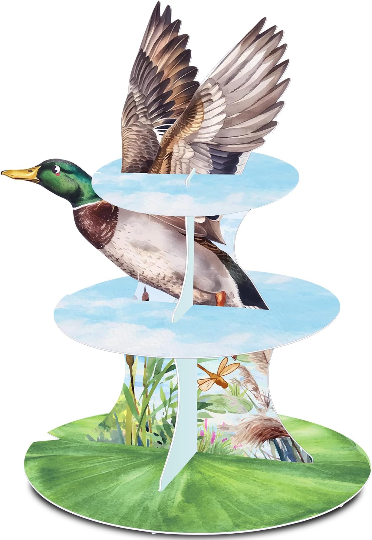 Amazon.com: GRULLIN Mallard Duck Hunting Cupcake Stand 1PCS, for One ...