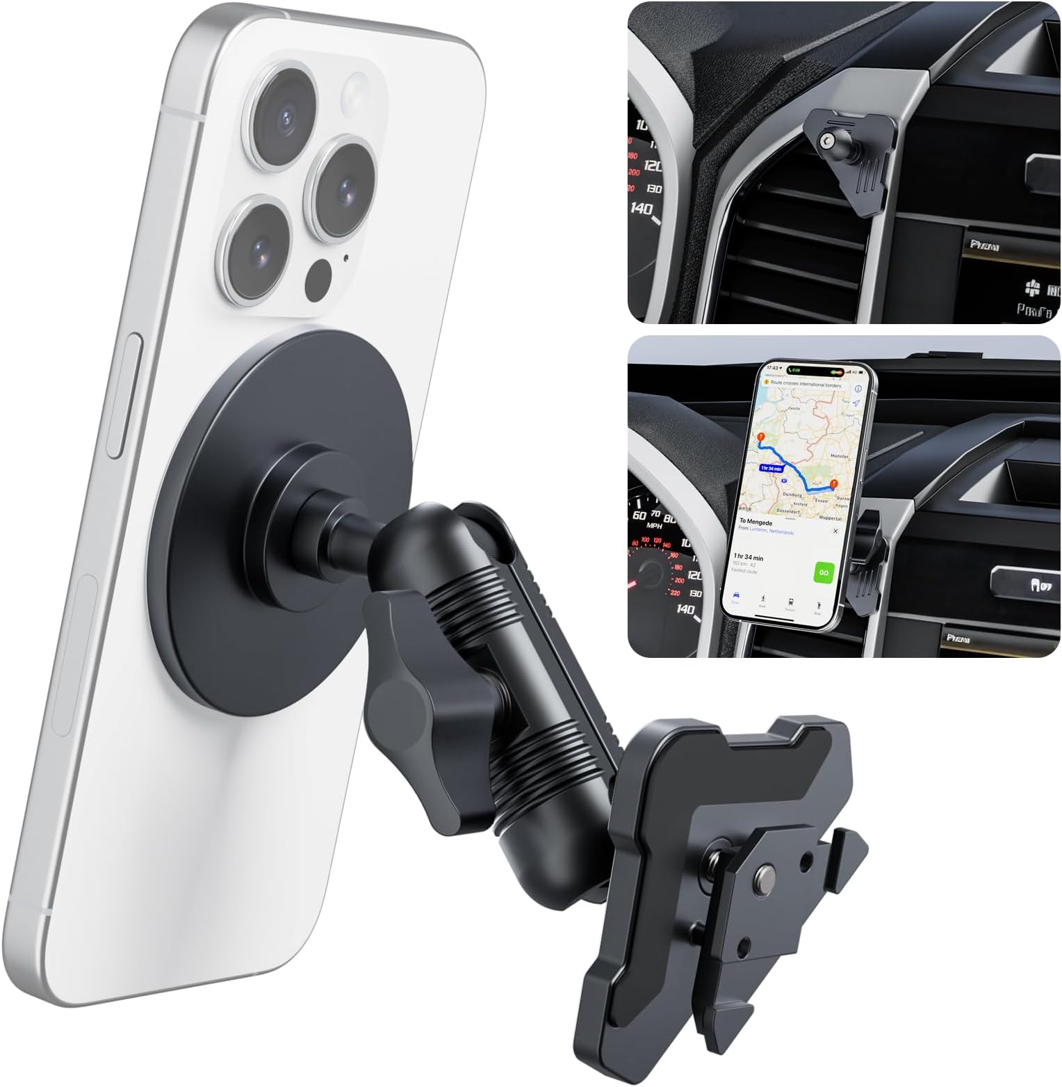 Amazon.com: Voodonala Universal 360 Degree Car Mount Phone Holder for ...
