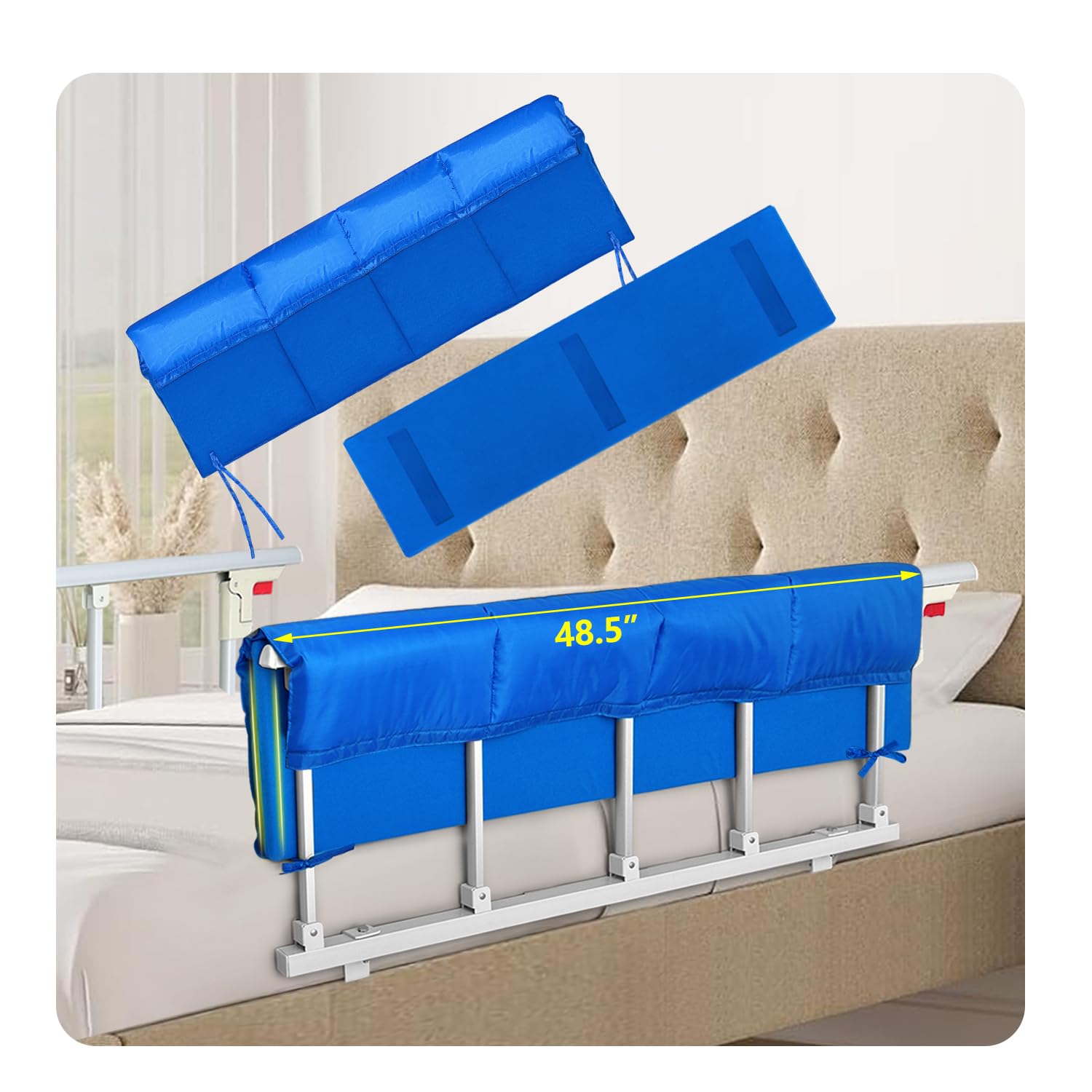 Amazon.com: NEAUDE Bed Rail Pads, Hospital Bed Rail Covers, Bed Bumpers ...