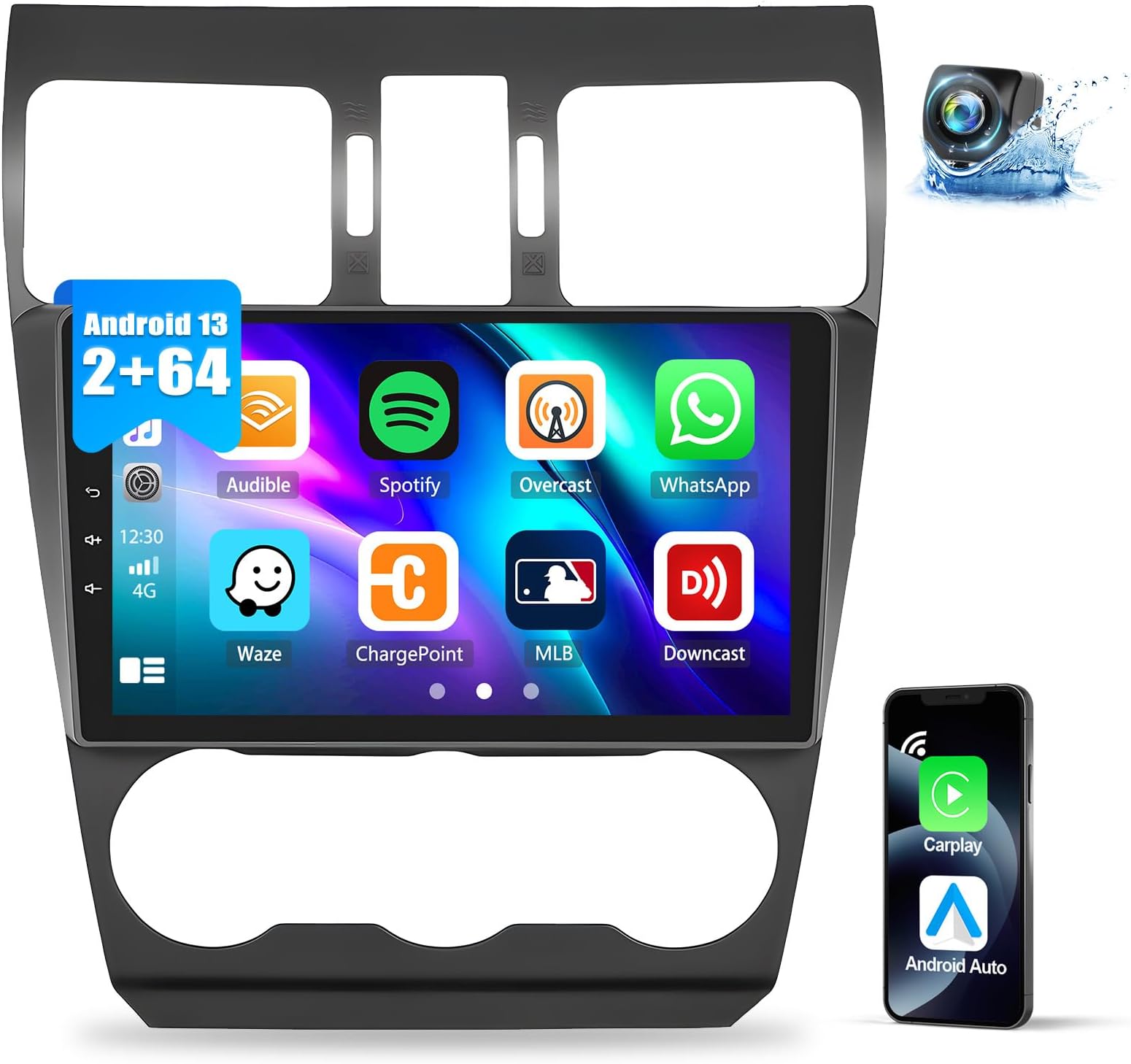 Amazon.com: [2+64G] Android 13 Car Stereo for Subaru Forester Impreza ...