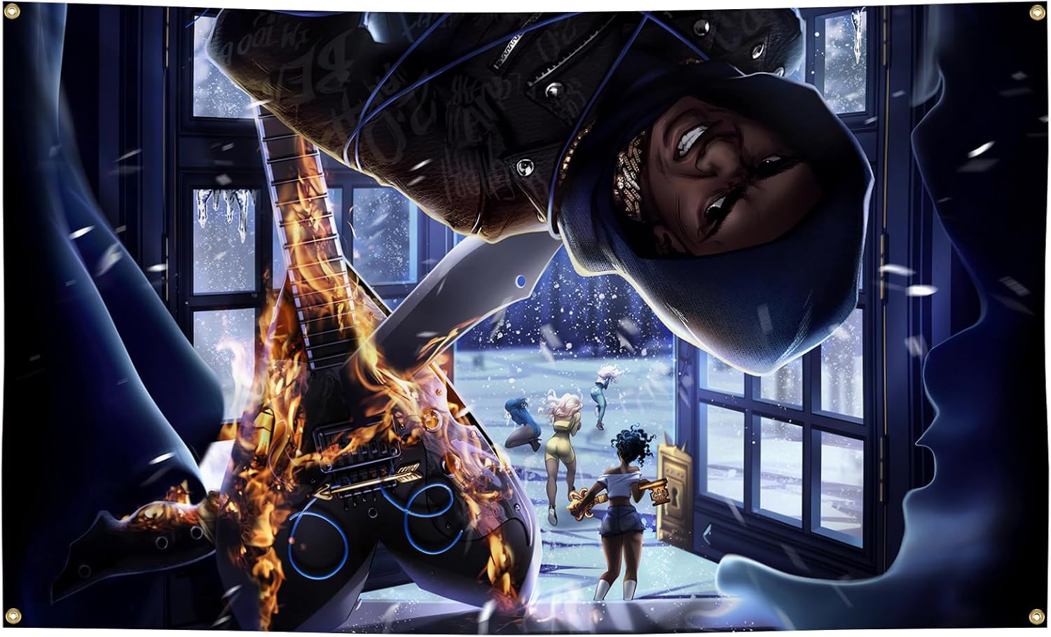 Amazon.com: A Boogie Rapper Wit Da Hoodie Band Tapestry Artist 2.0 ...