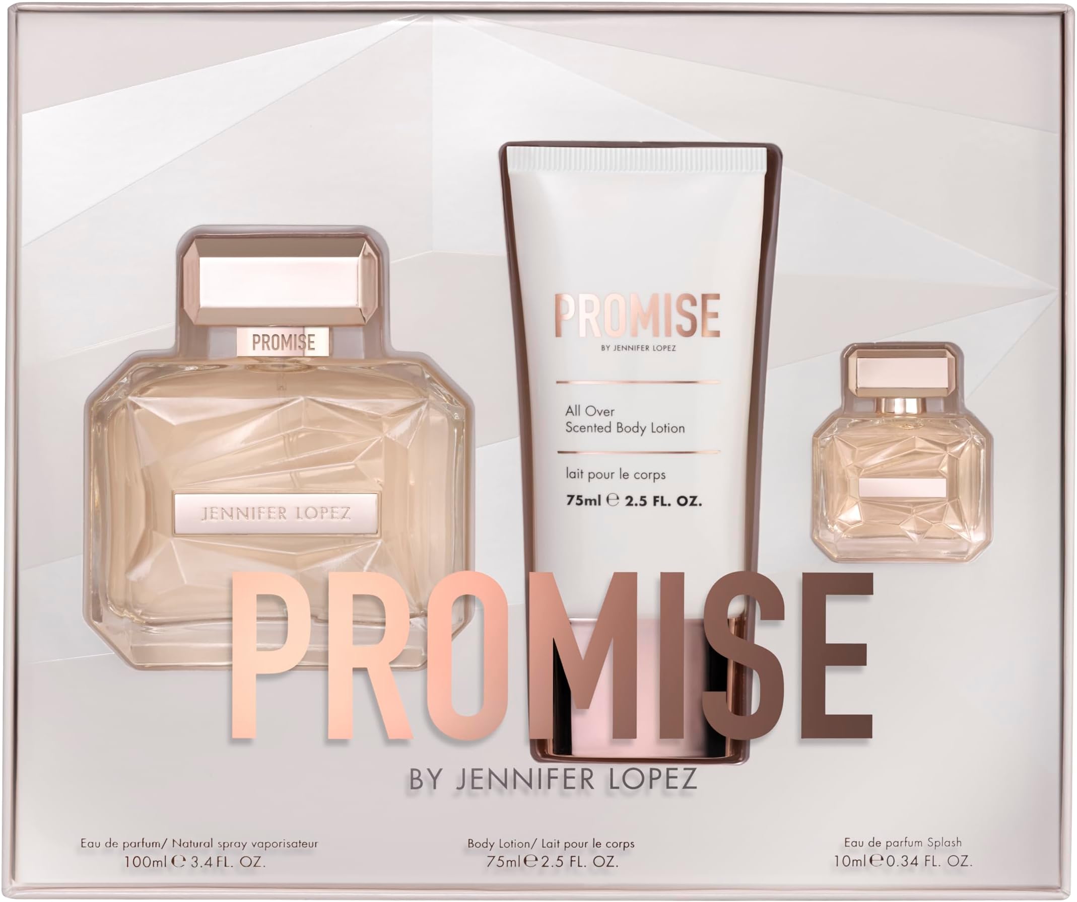 Amazon.com : Jennifer Lopez Promise Gift Set 100ml (3.4 Fl Oz) Eau de ...