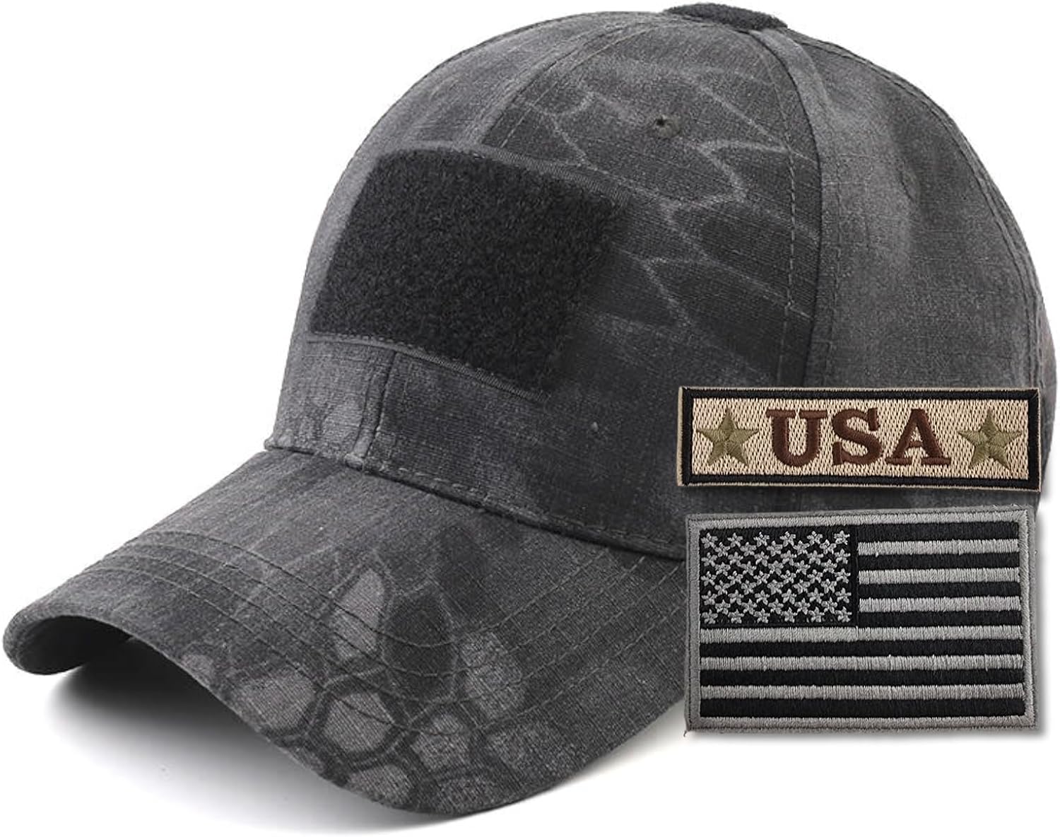 American Flag Dad Hat - Two Patch Removable USA Baseball Cap Men Women ...
