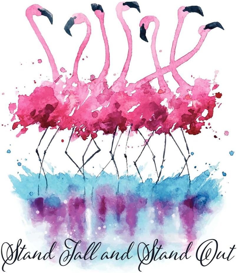 Amazon.com: Pink Flamingo - Stand Tall & Stand Out Unframed Vinyl Art ...