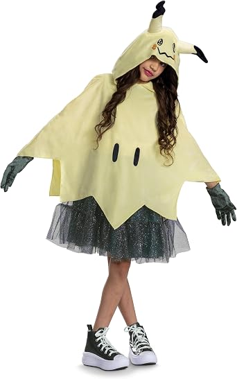 Amazon.com: Disguise Deluxe Pokemon Mimikyu Girls Costume - Officially ...