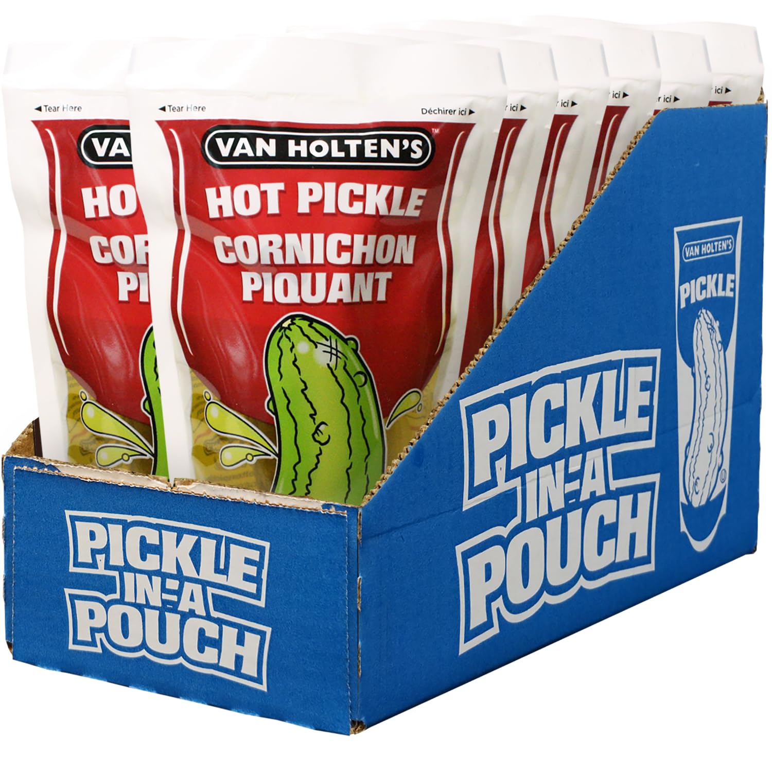 Van Holten's Hot Pickle-in-a-Pouch - Hot & Spicy, 225ml, Pack of 12 ...